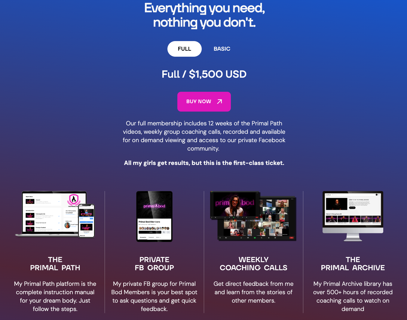 Primal Bod Membership | Primal Bod